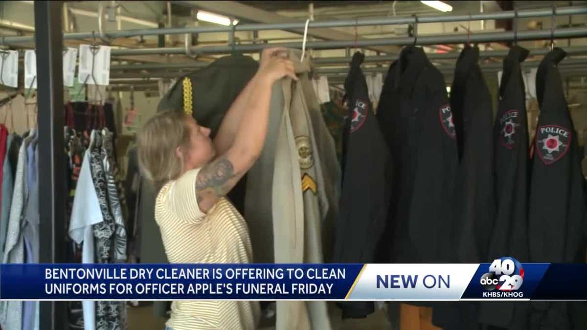 Bentonville dry cleaner is offering to clean uniforms for Officer Apple ...