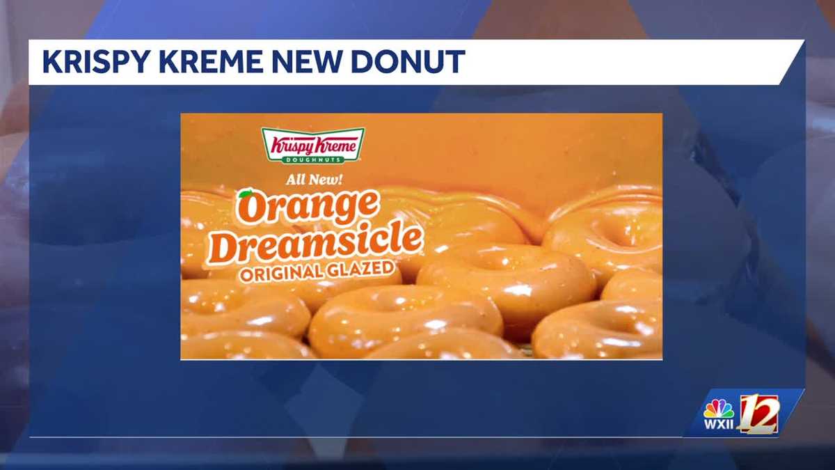 Krispy Kreme's new orange ‘Dreamsicle’ glazed doughnut