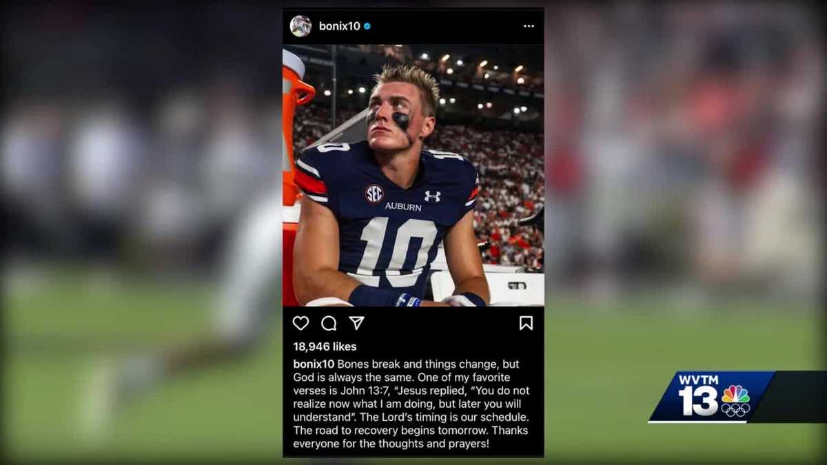 Bo Nix Auburn ankle injury quarterback out for season surgery