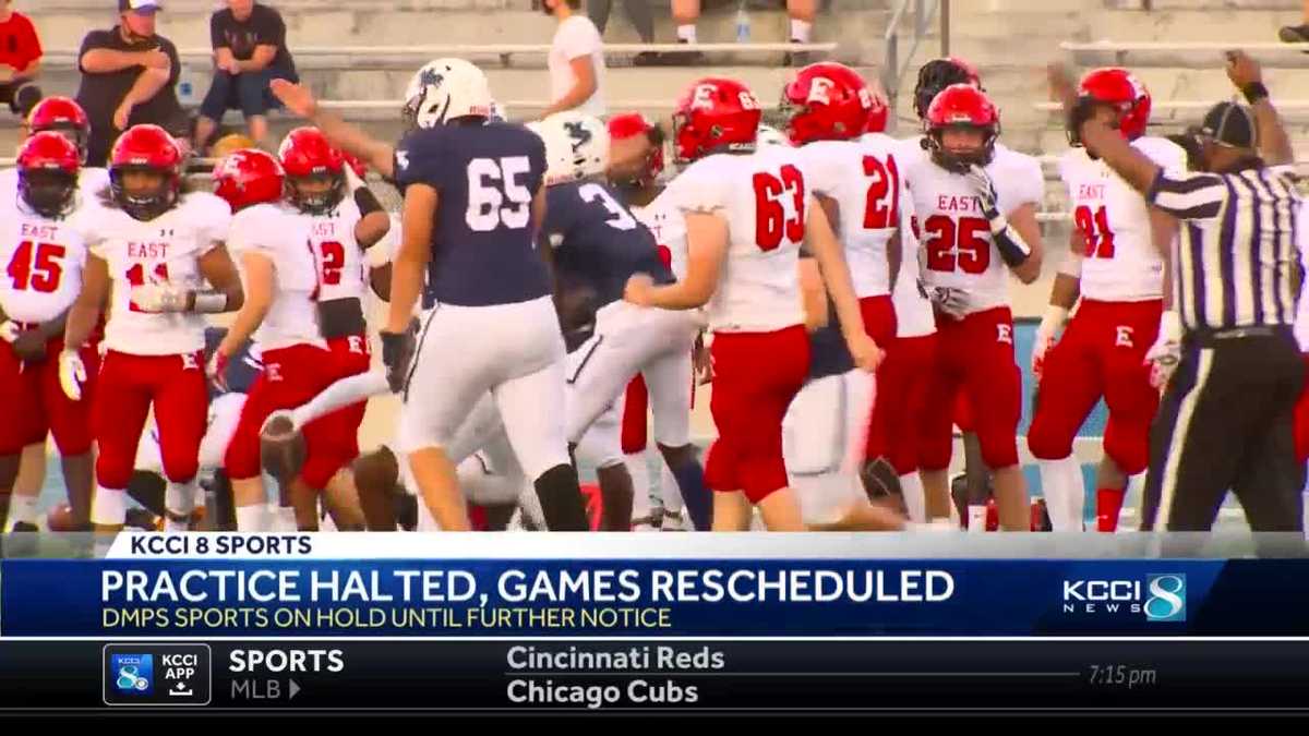 Practice halted, games rescheduled for DMPS teams