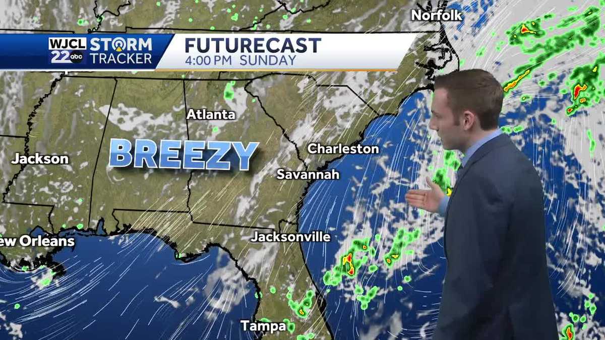 More pleasant weather on Sunday for SE Georgia and the Lowcountry