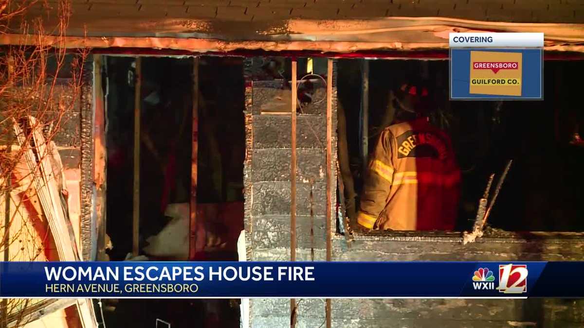 Greensboro woman wakes up, escapes early morning house fire