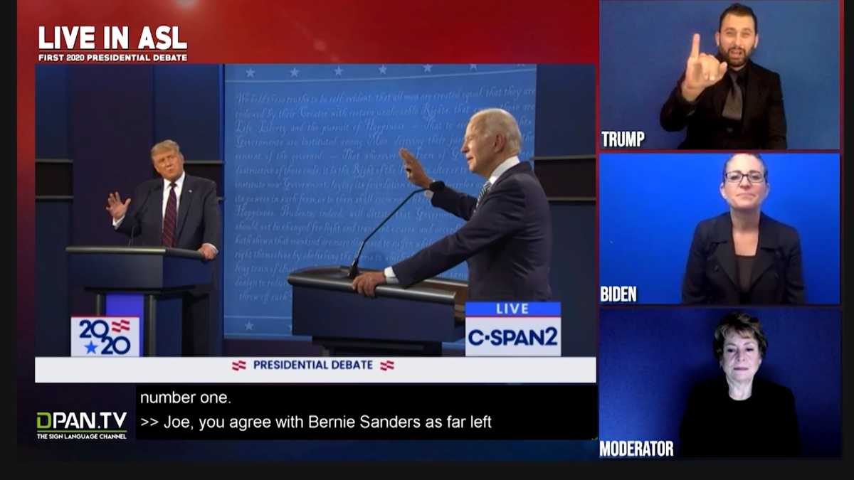 Maine sign language interpreter steps in to translate presidential debate