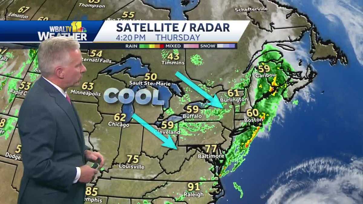Breezy, cool Fall Friday in forecast