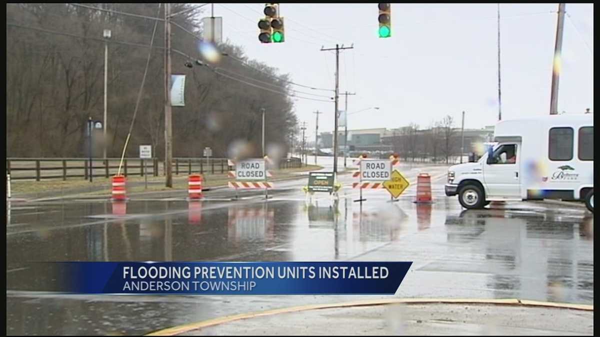 Flooding prevention units installed near Kellogg Avenue