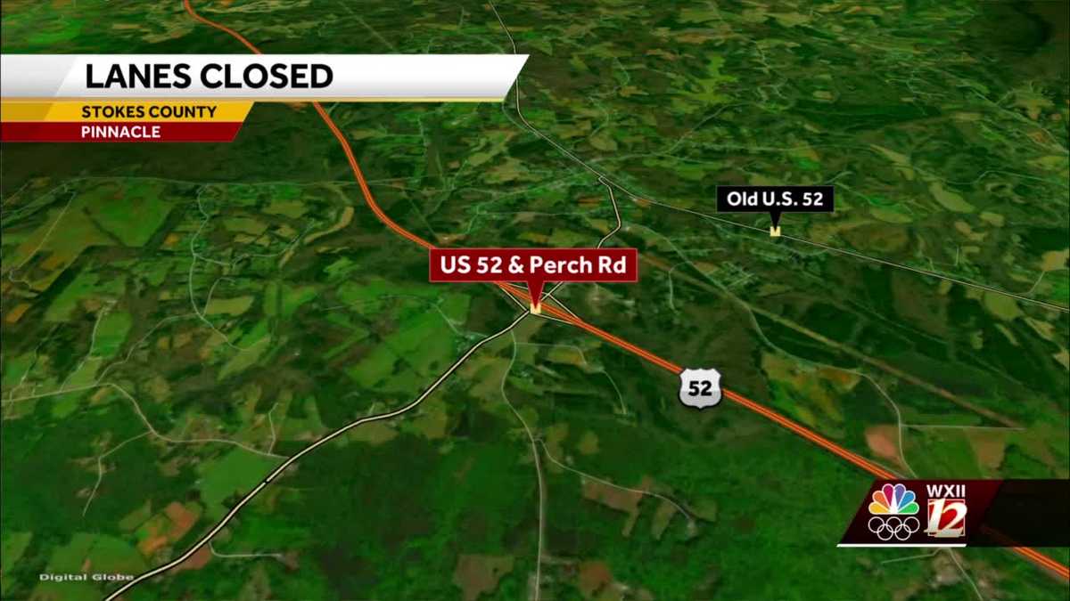Crash on Highway 52 closes all lanes in Stokes County