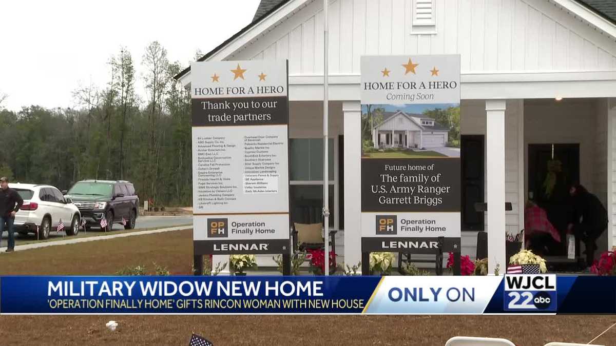 Widow of US Army Veteran receives mortgage free dream home