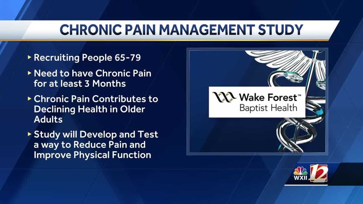 Wake Forest Baptist Medical Center chronic pain study