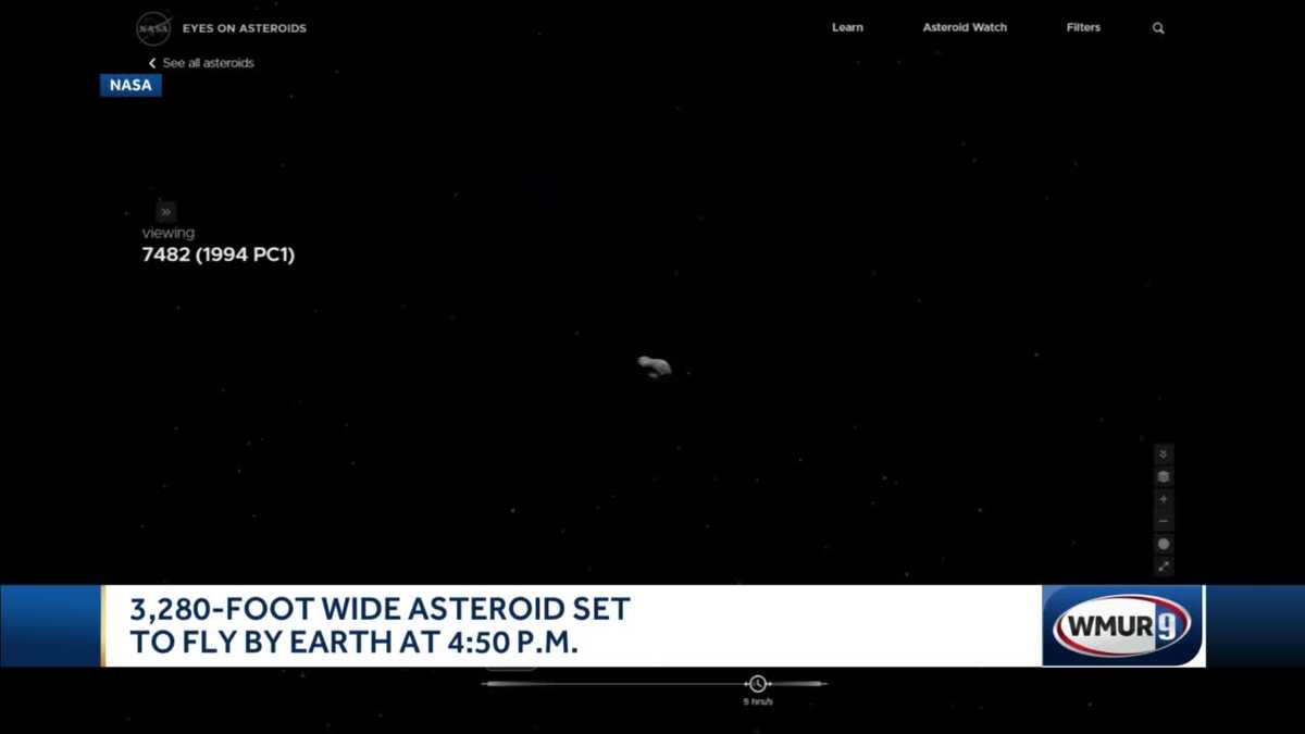 Close approach by asteroid can be watched online