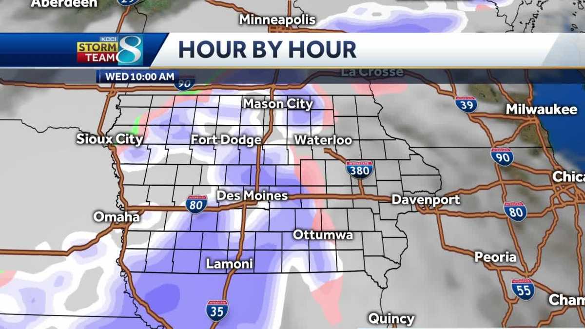 Futurecast shows Wednesday wintry weather
