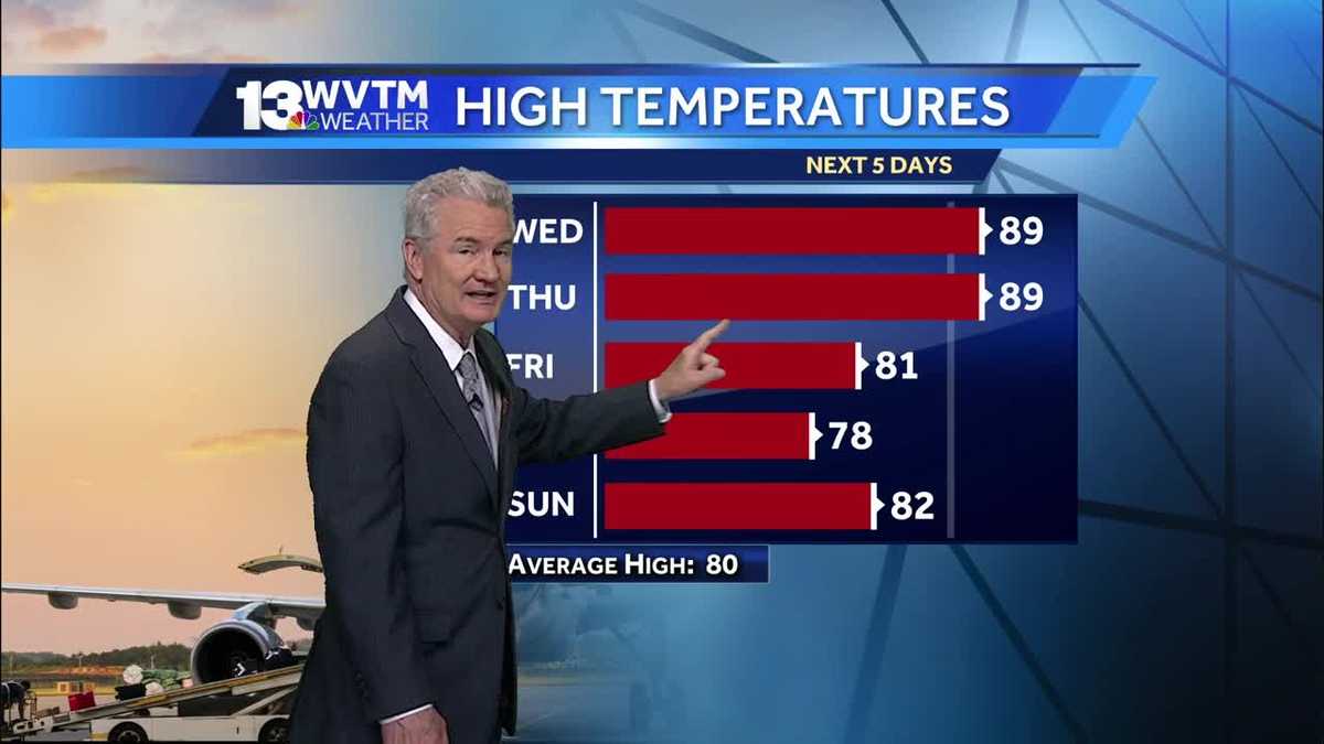 Jerry Tracey's forecast for Wednesday