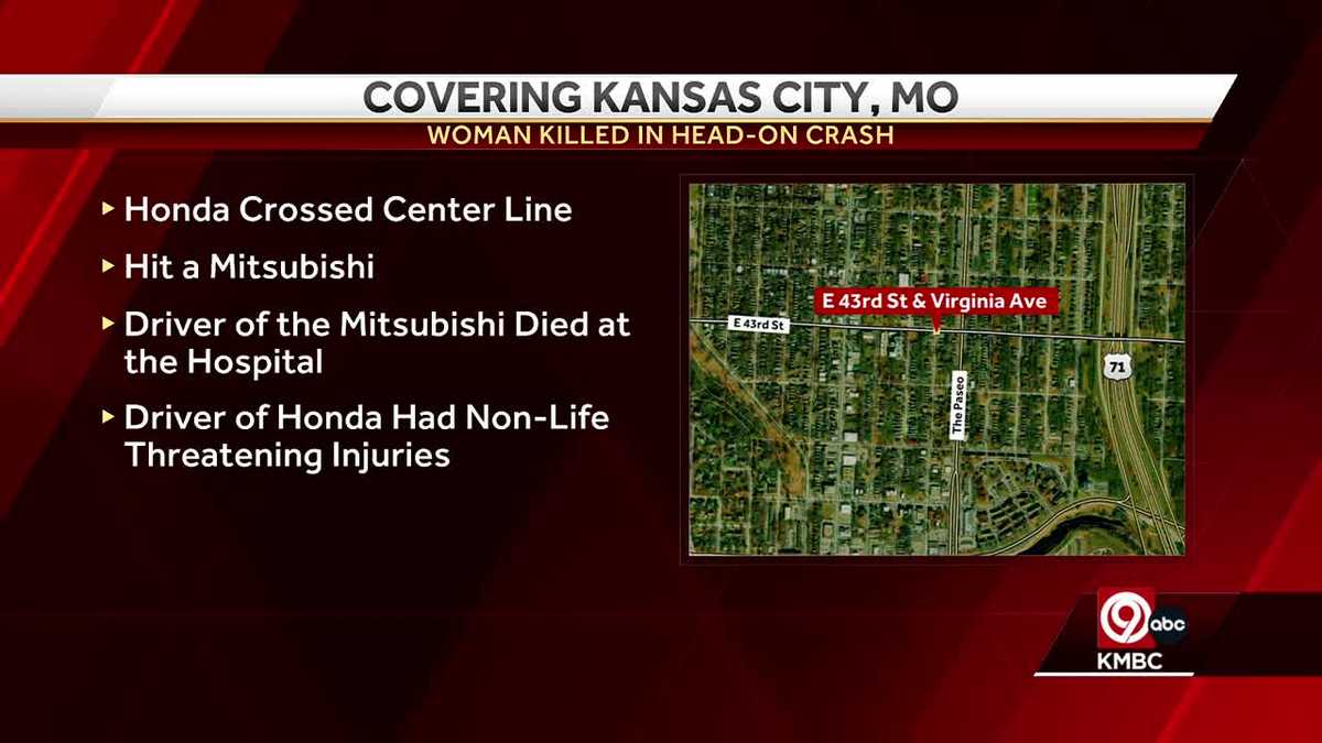 Woman dead after two vehicle crash in Kansas City