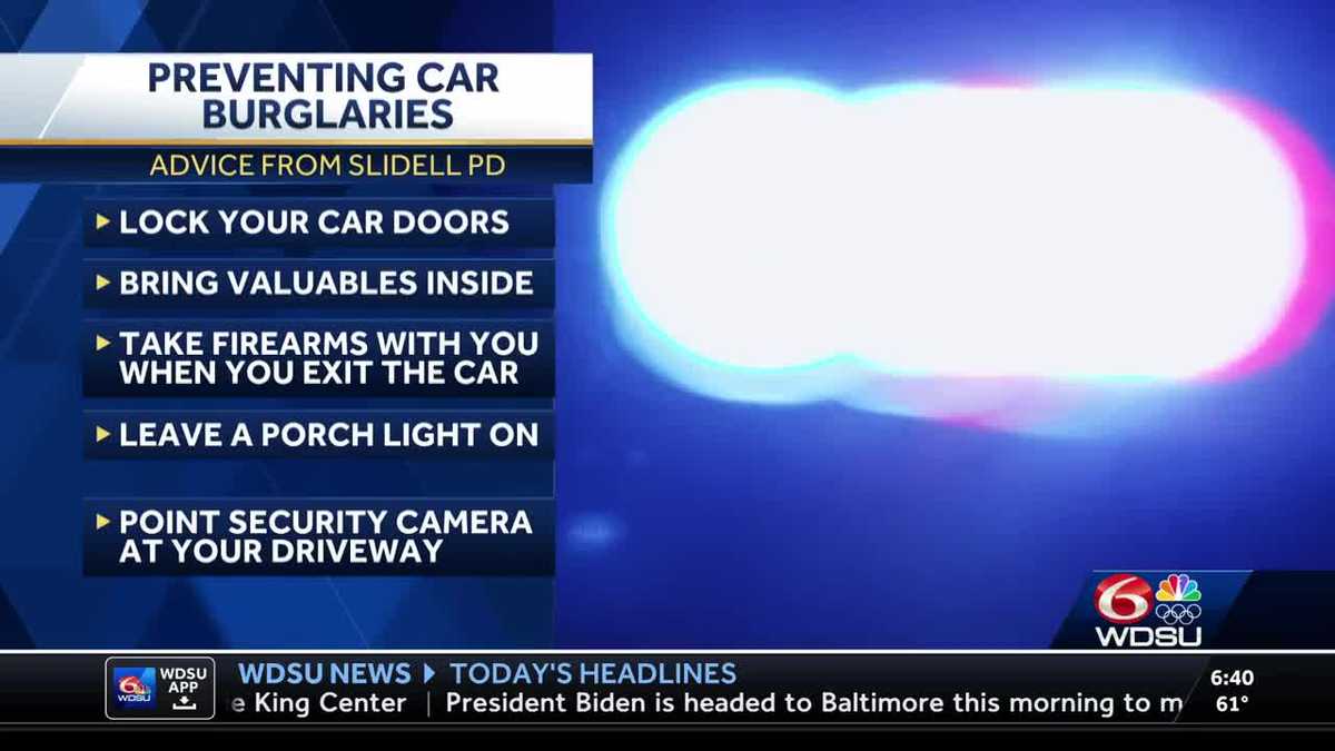 Slidell police see rise in car burglaries