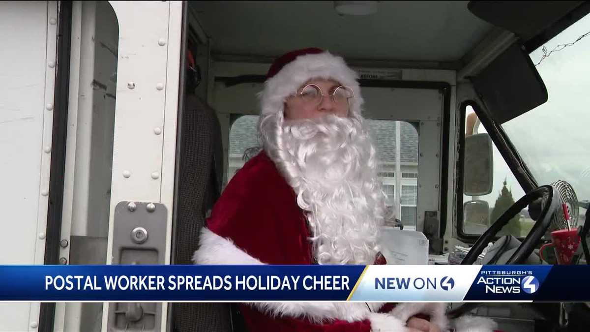 Postal worker spreads holiday cheer