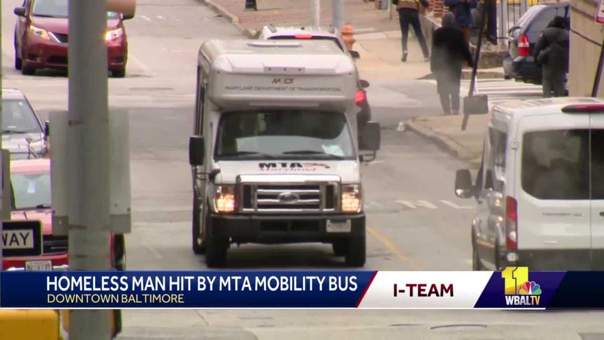 Homeless man fatally struck by Mobility bus in Baltimore
