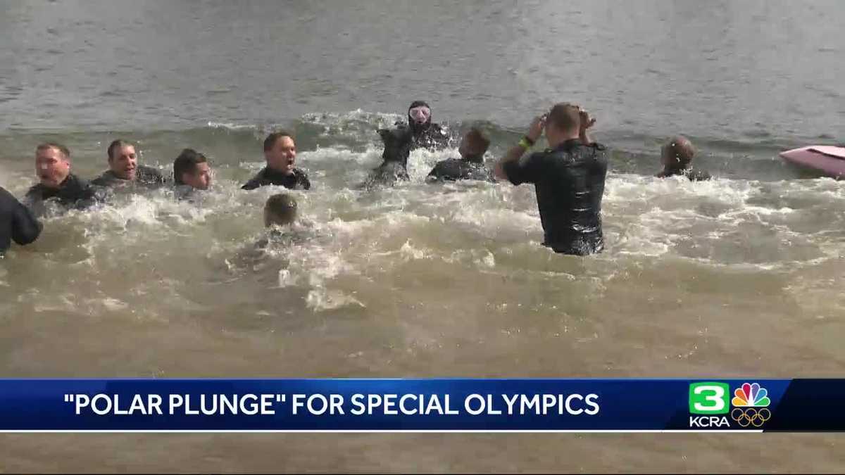 Residents, police take cold dip to support Special Olympics