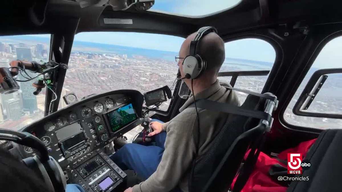 Behind the scenes aboard news chopper, Sky 5
