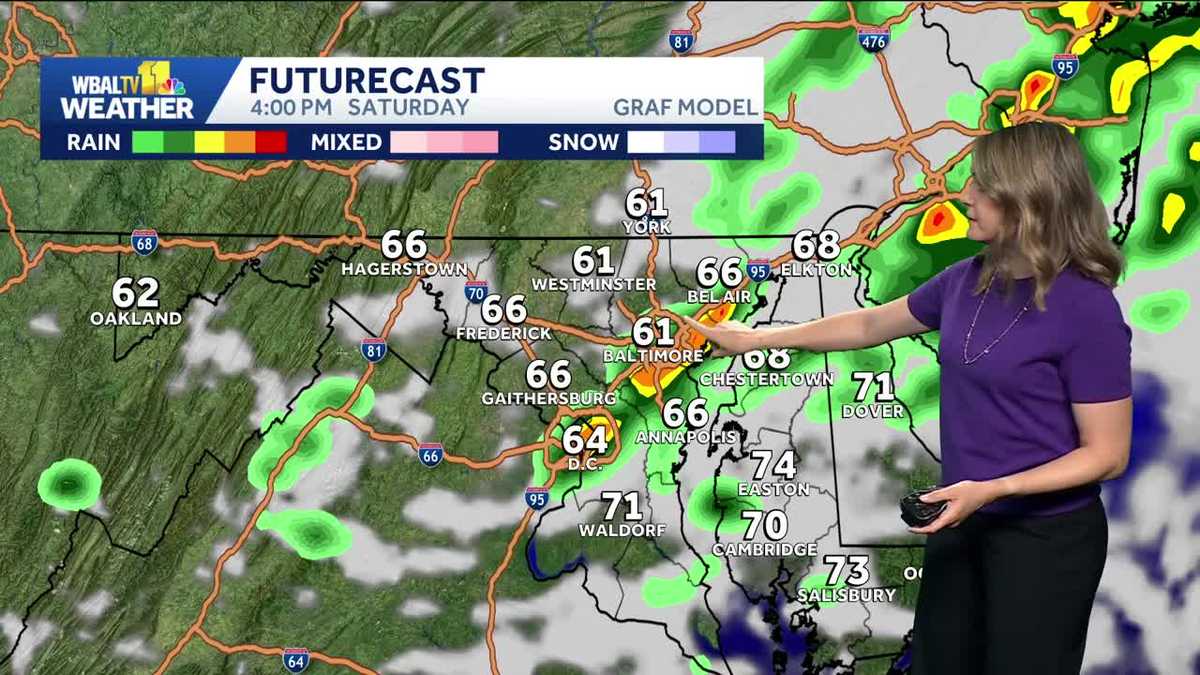 Baltimore Weather: A few weekend storms