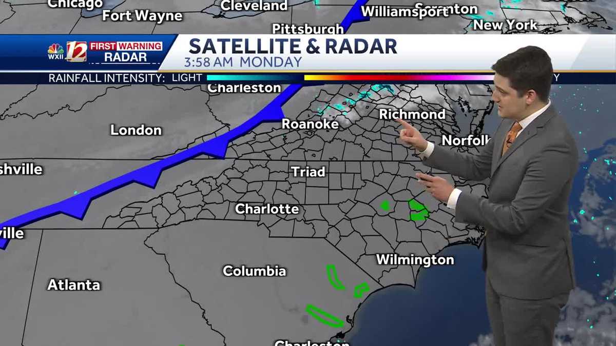 WATCH: Nice start to the week, fall air arrives Tuesday morning
