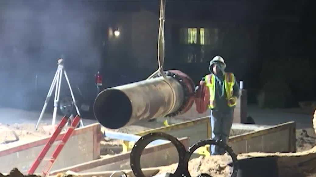 Rio Rancho water main break construction continues
