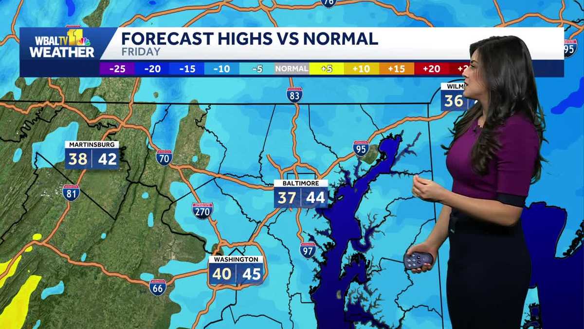 Baltimore weather: Unseasonably cold through weekend