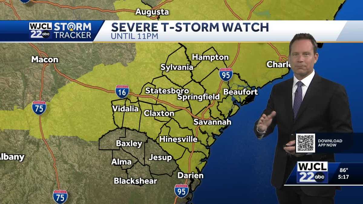 Savannah: Tracking thunderstorms & weekend forecast