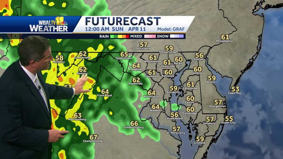 Rain overnight into early Sunday morning