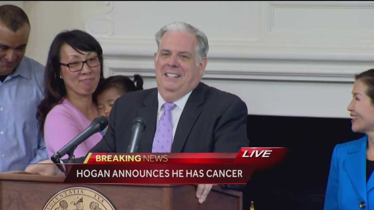 Gov. Larry Hogan answers questions about cancer diagnosis