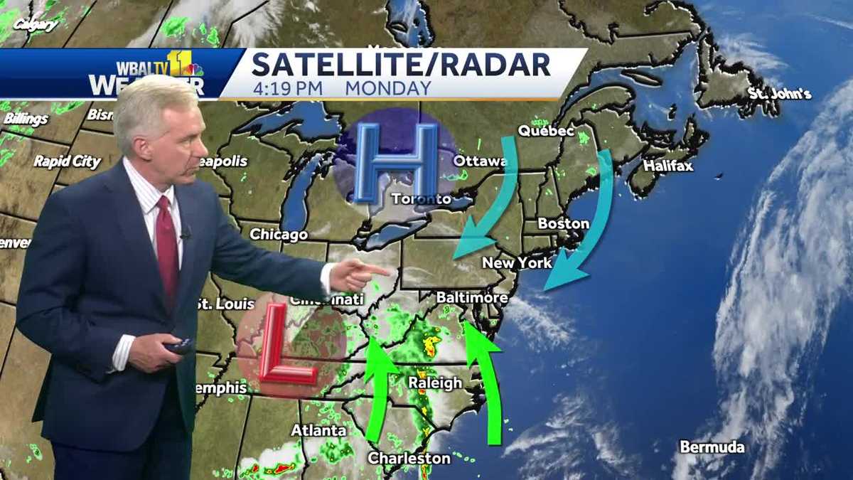 Monday heat won't stick around long, rain on the way