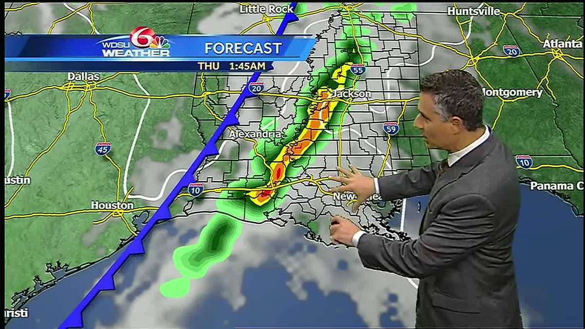 Wednesday evening: tracking severe weather