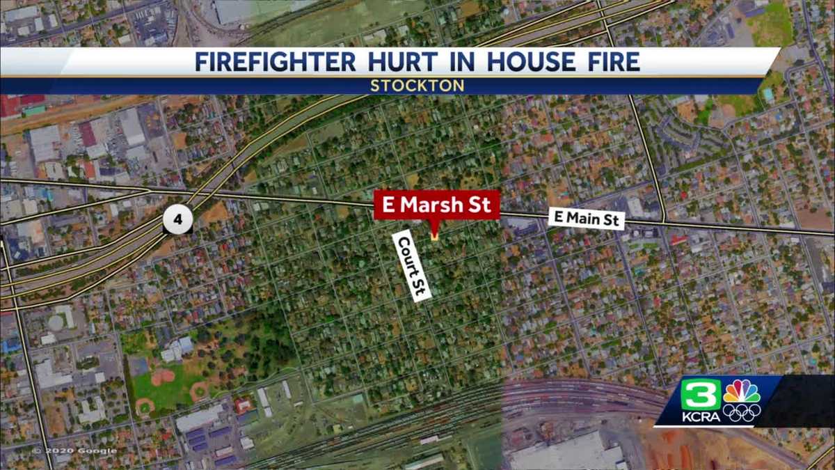 Firefighter hurt in Stockton house fire, officials say
