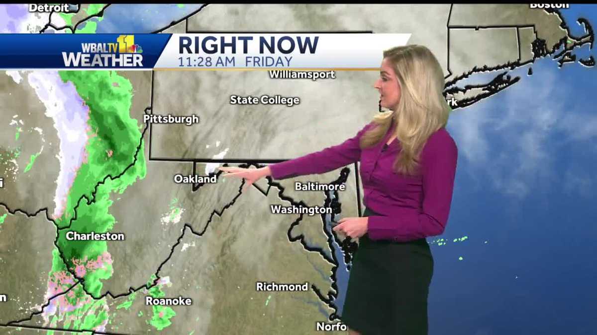 Gloomy Friday with temps reaching low 50s