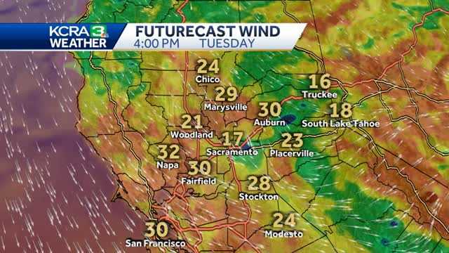Warmer weather on Monday followed by rain and snow