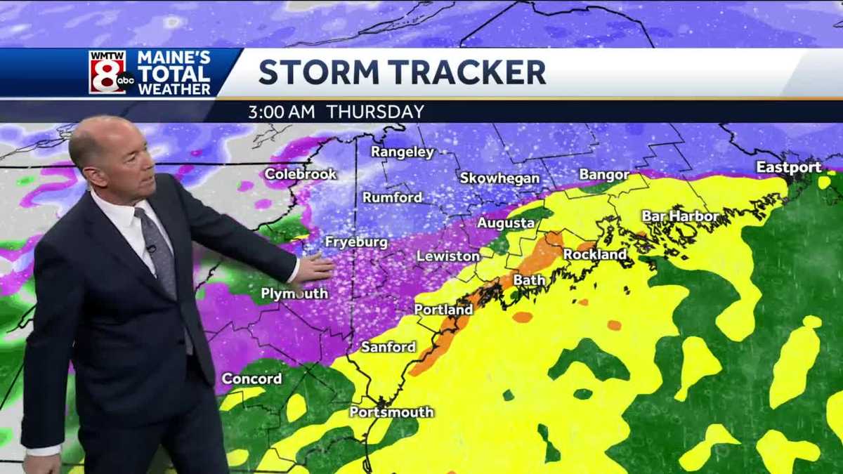 Snow changes to rain overnight