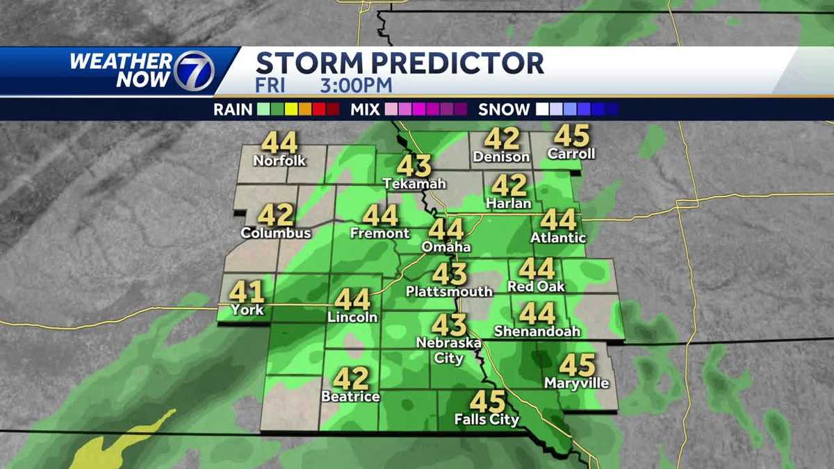 Omaha morning weather forecast for Friday, December 15