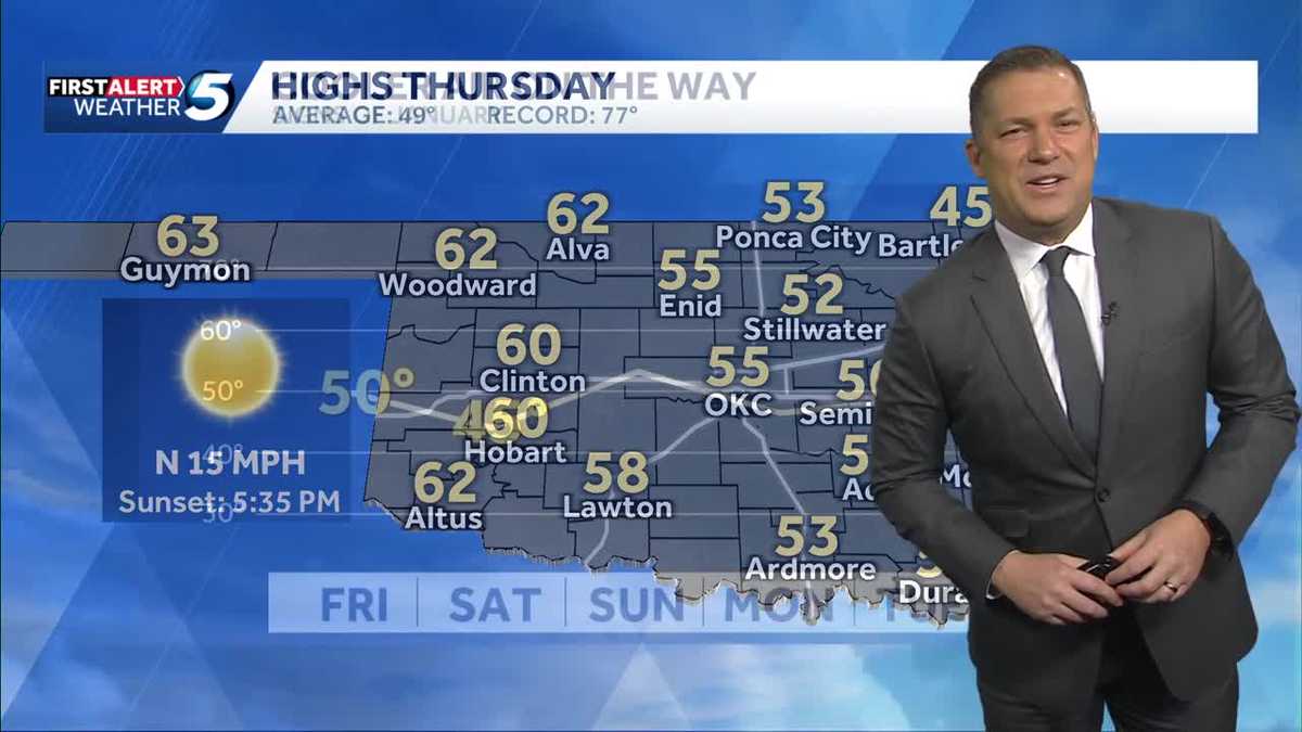 January temps are moving in