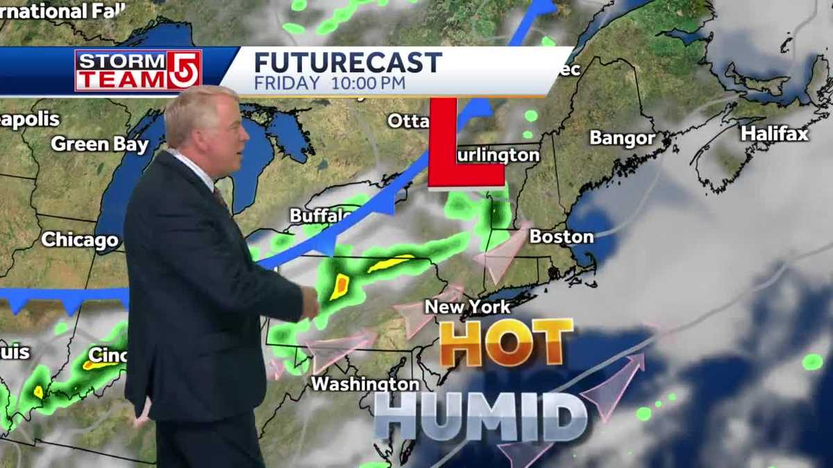 Video: Another hot, humid day with threat of storms