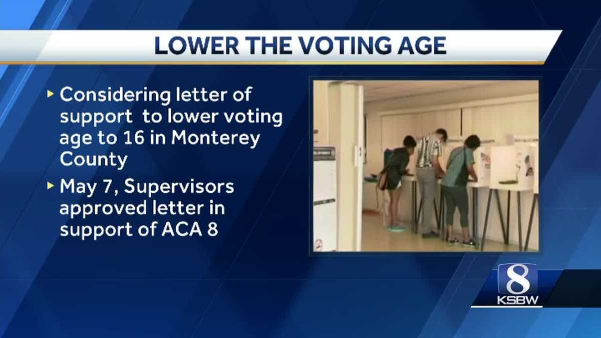 Monterey County supervisors to consider lowering legal voting age
