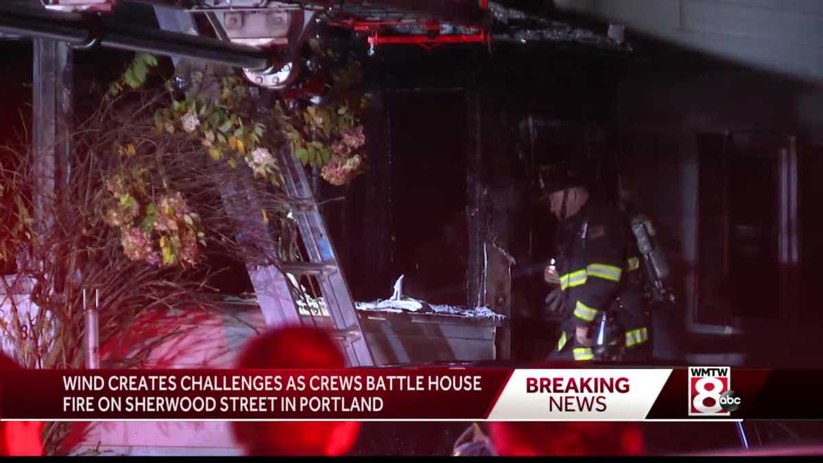 Winds create challenges as crews battle Portland house fire