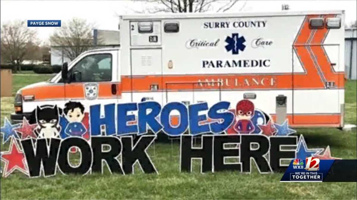 Coronavirus: Surry County sign maker gives encouragement