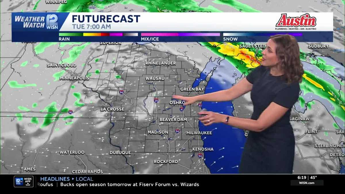 Increasing Rain and Wind for SE Wisconsin
