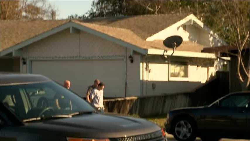 Raw video: Frank Rees, dad of baby Justice, taken into custody