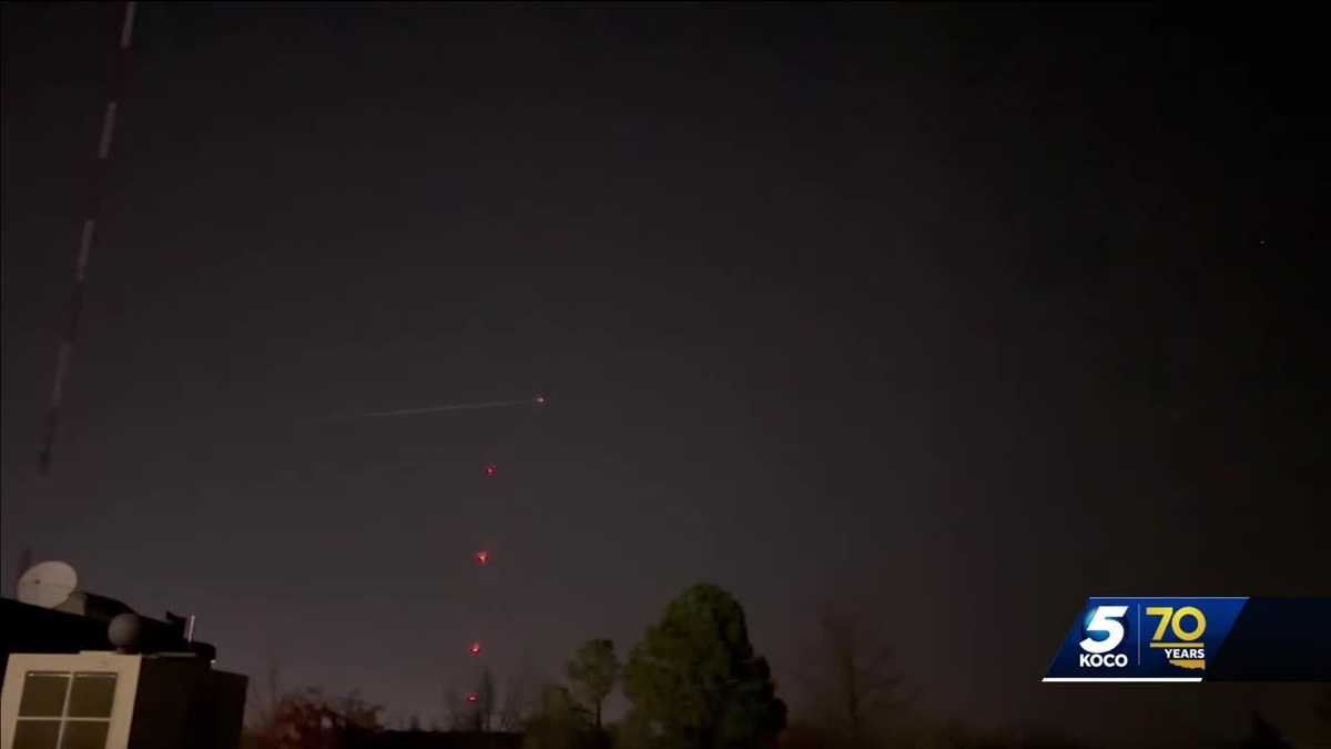 Early risers in Oklahoma saw SpaceX's Crew-7 returning to earth