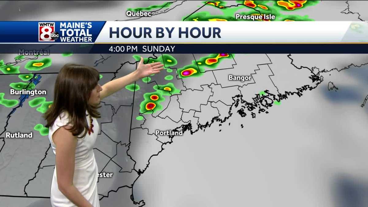 Thunderstorms possible Sunday