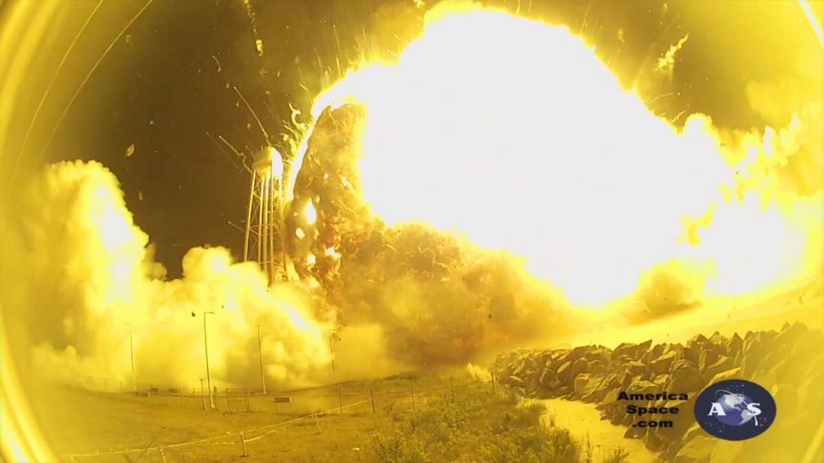Recovered images show rocket explosion in detail