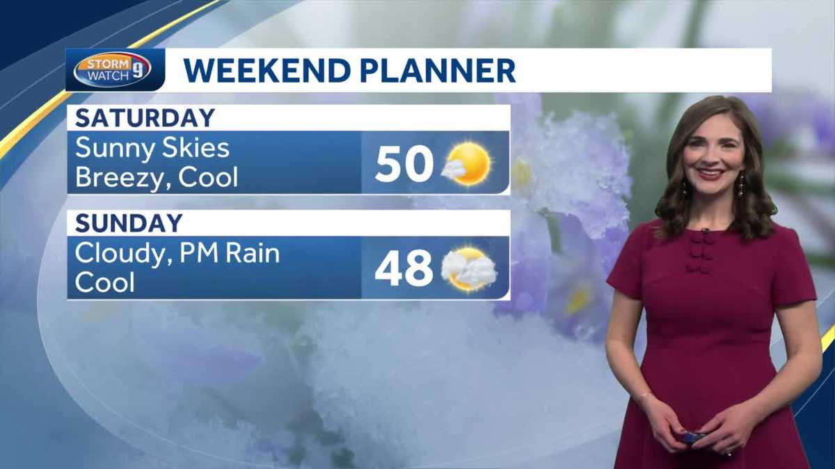 NH forecast video: Bright and breezy Saturday in New Hampshire