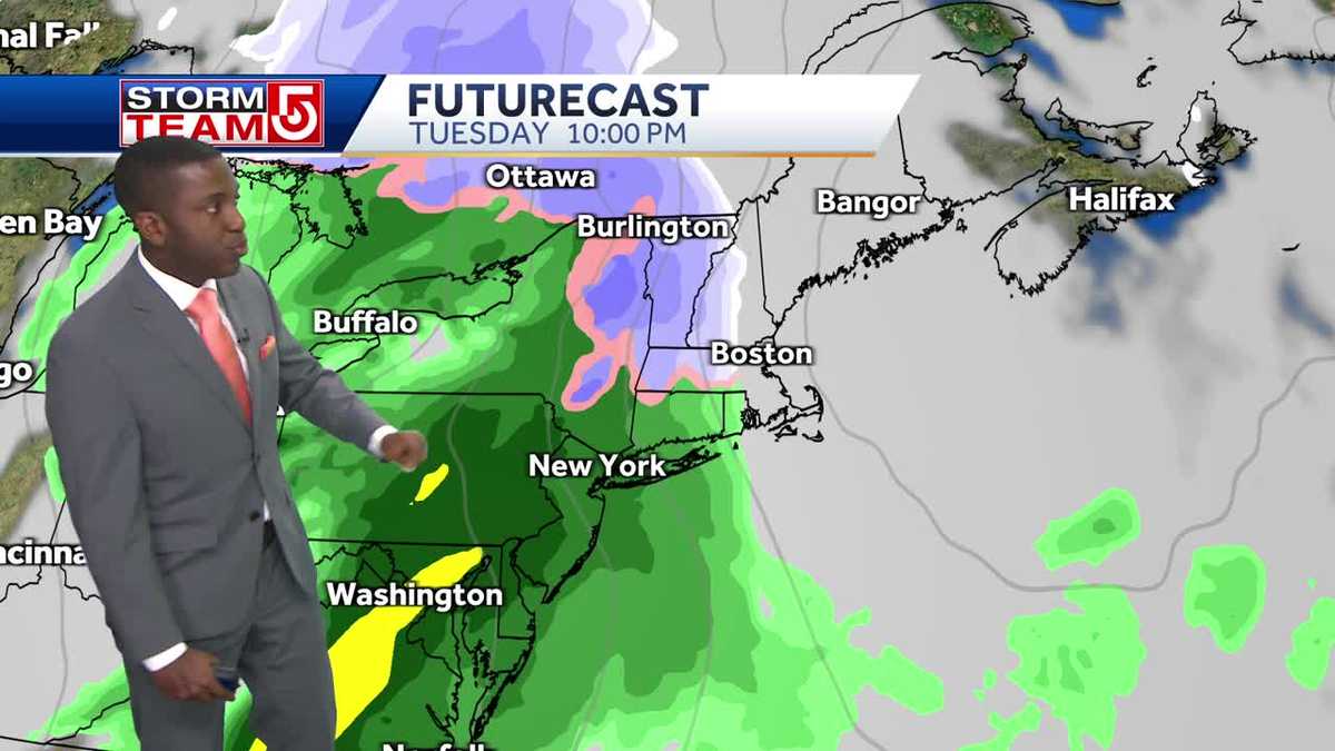 Video: Watching rain, wintry mix, wind for Thanksgiving travel