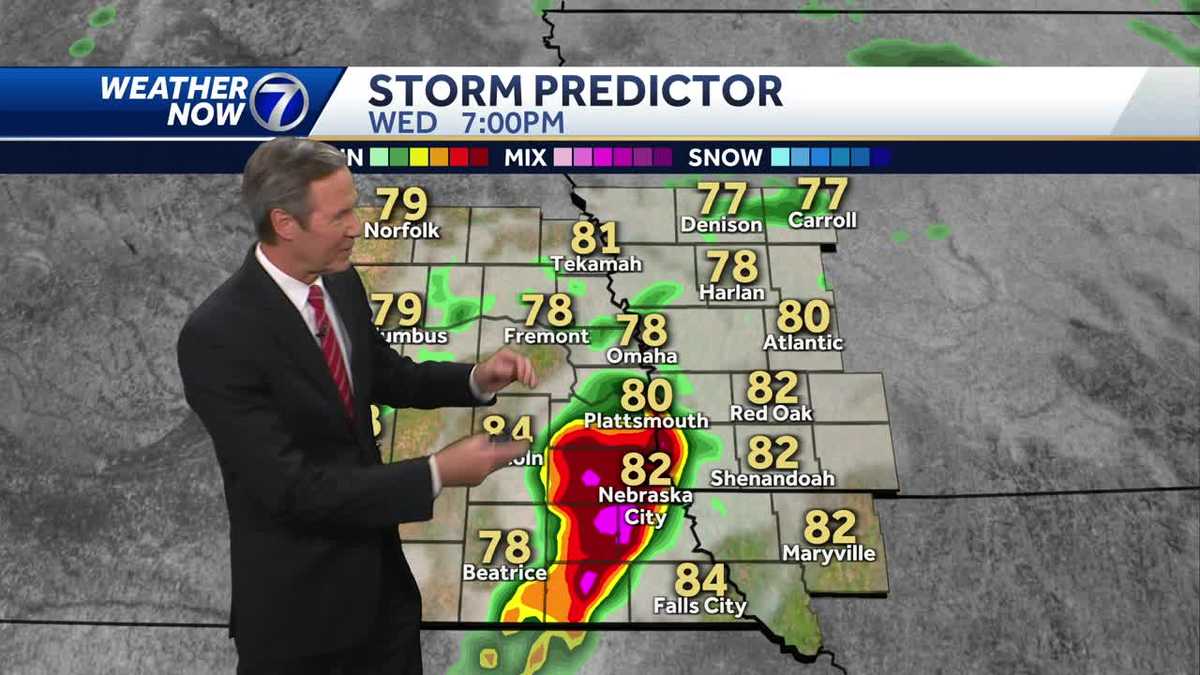 Omaha weather: Potential for severe storms Wednesday evening