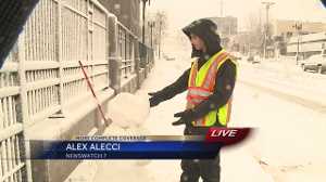 Alex Alecci on snow piling up in downtown Omaha