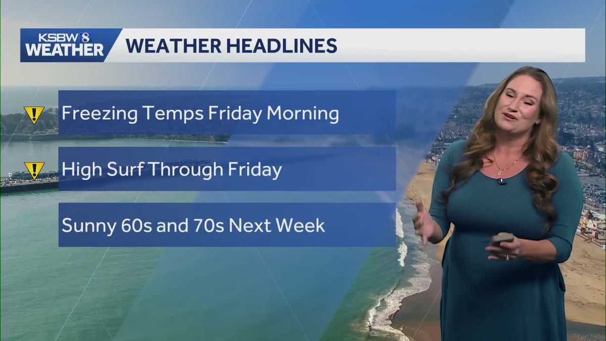 Cold weather and high surf warnings affect Central Coast